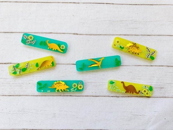 Dinosaur Clips Sweet dinosaur clips Hair accessories | Etsy