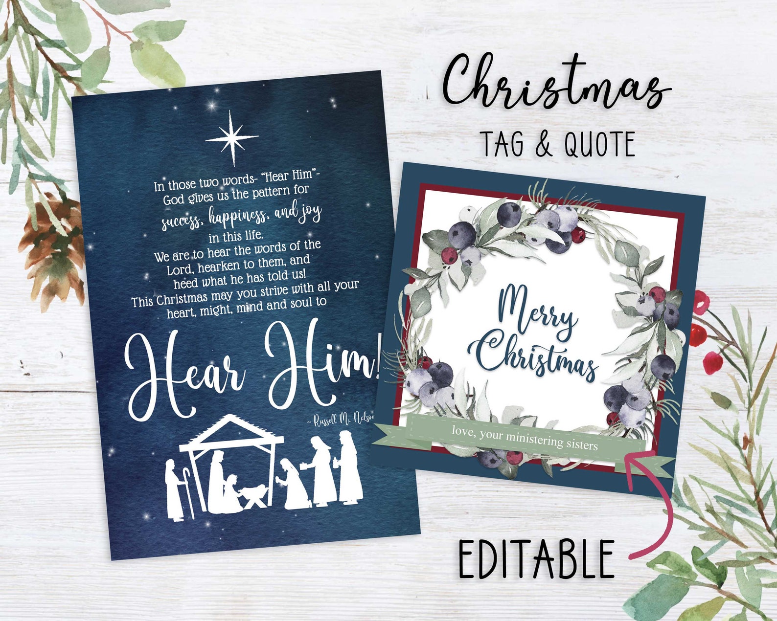 Hear Him Digital Christmas Ministering and Lesson Set Russell M. Nelson ...