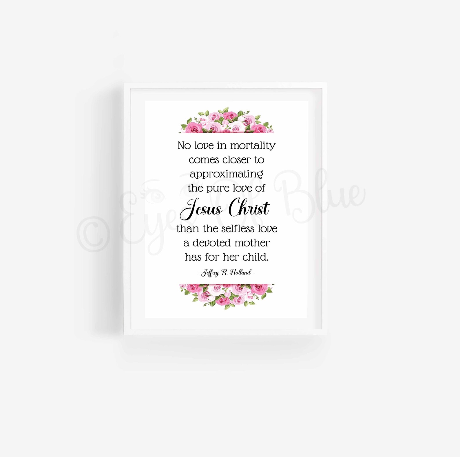 Selfless Love - Jeffrey R. Holland Quote - Mother's Day Printable ...