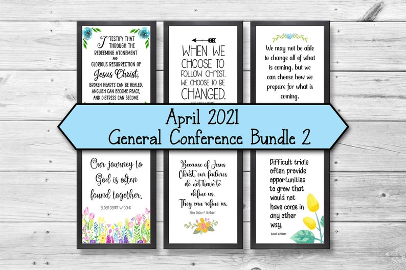 LDS General Conference April 2021 Digital Quote Bundle 2 LDS | Etsy