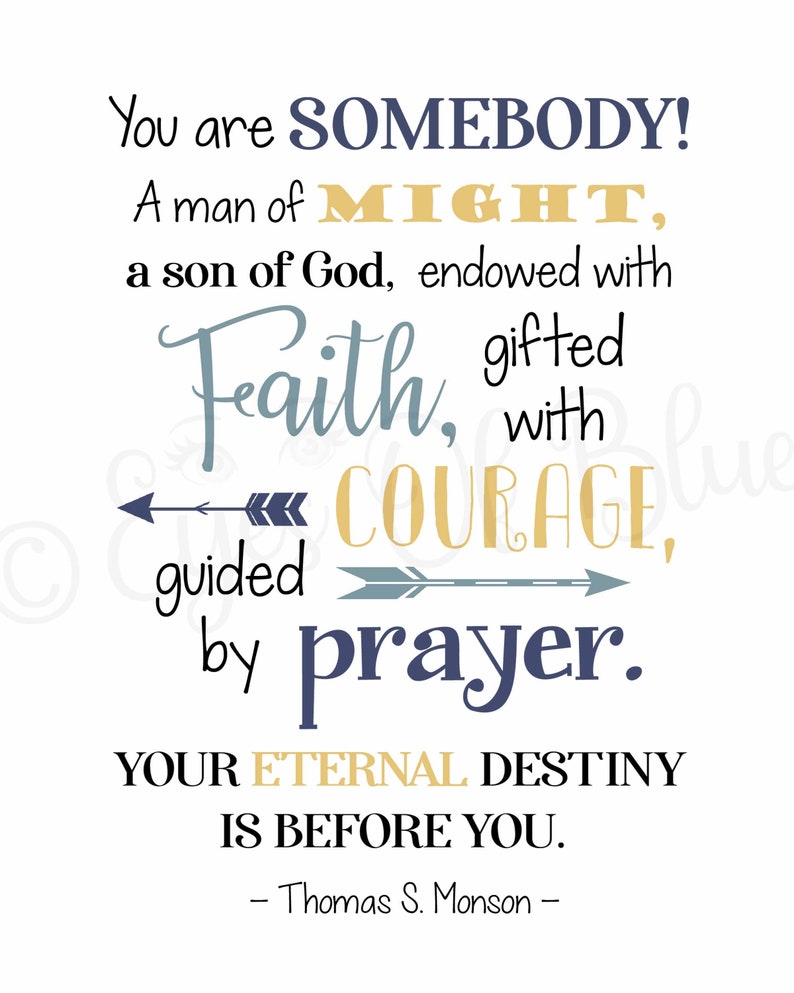 LDS Father's Day Printable Art | Thomas S. Monson Quote (digital ...