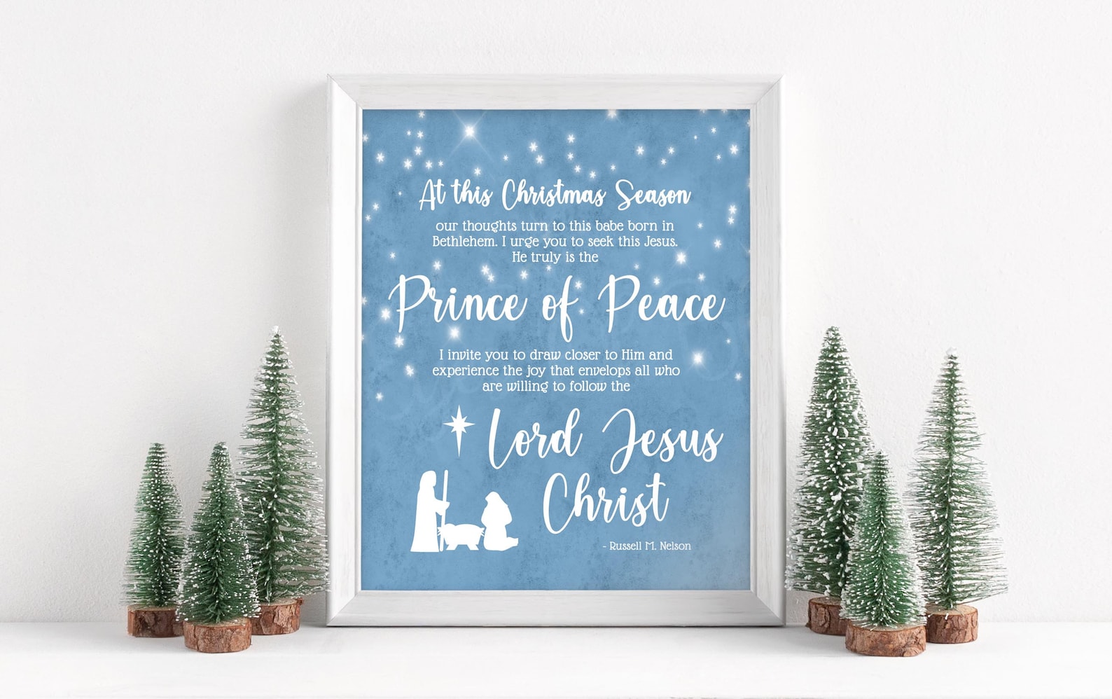 Prince of Peace Christmas Printable: Russell Nelson Quote (digital ...