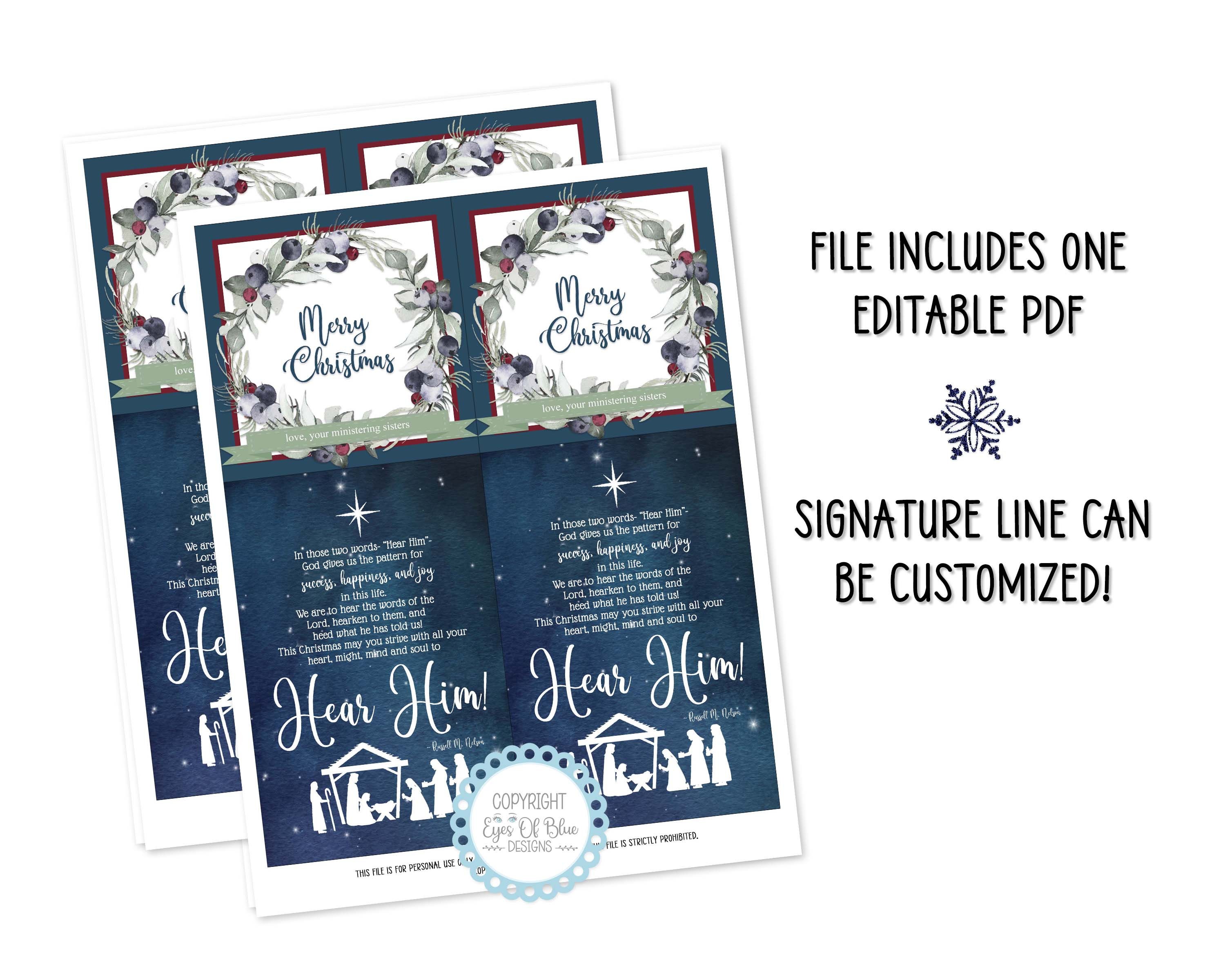 Hear Him Digital Christmas Ministering and Lesson Set Russell M. Nelson ...