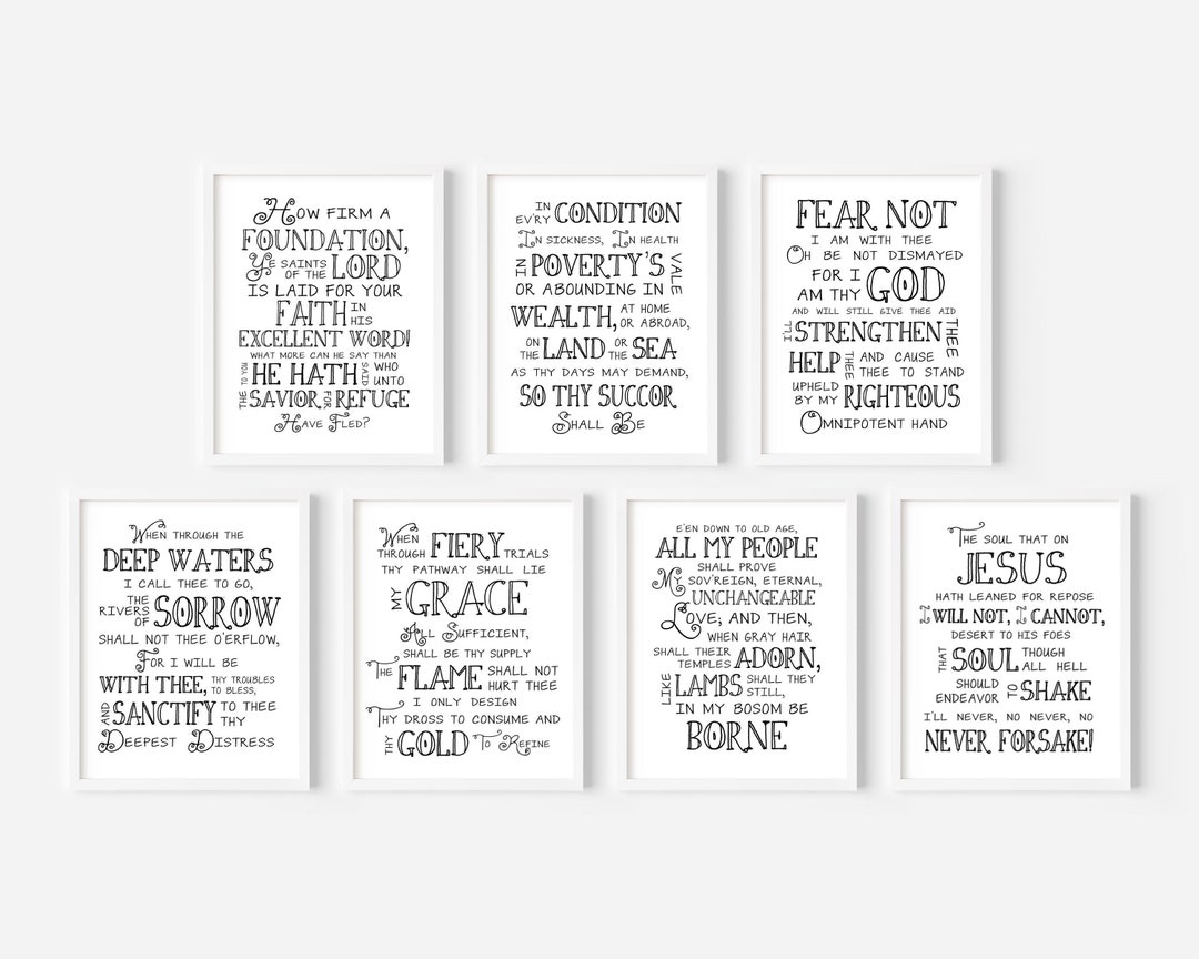 How Firm A Foundation LDS Digital Hymn Bundle | LDS Printable Hymns ...