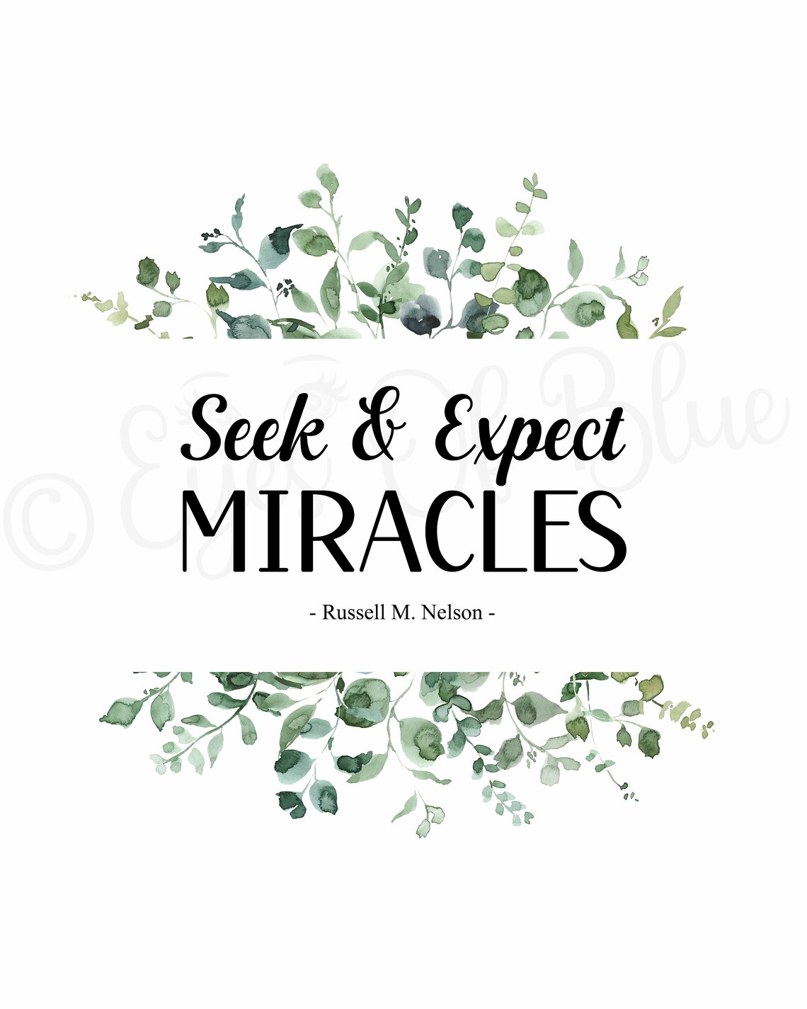 Seek and Expect Miracles Russell M. Nelson Quote April - Etsy Seek and Expect Miracles Russell M. Nelson Quote April - Etsy