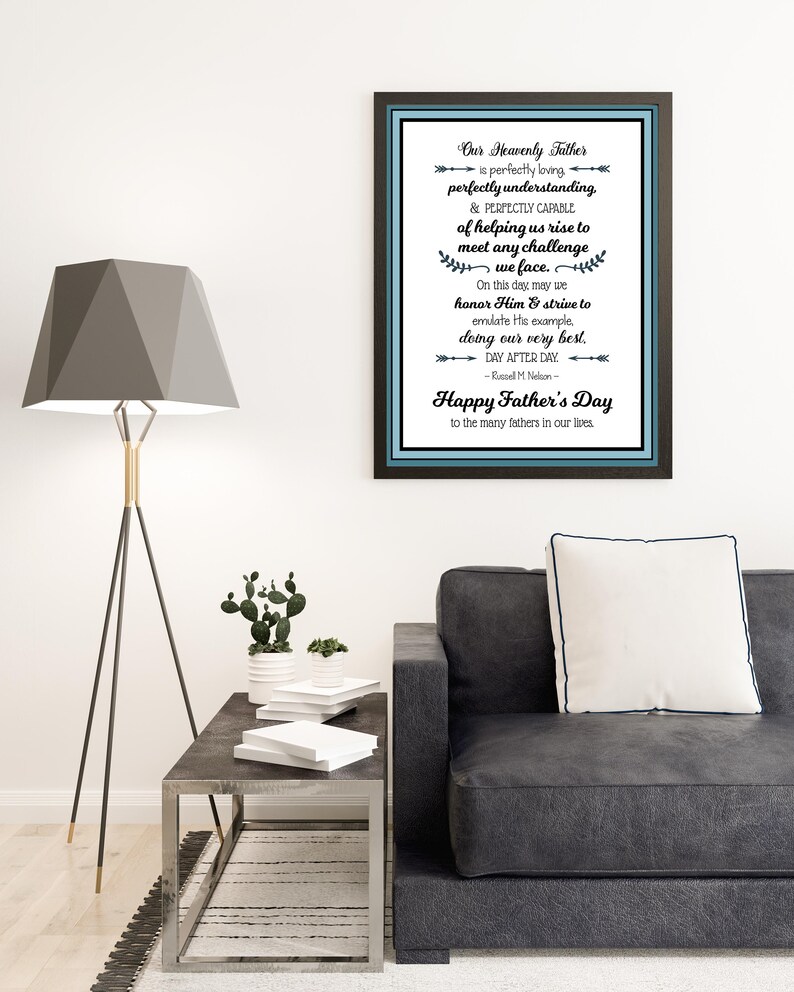 LDS Father's Day Quote Art Print: Russell M. Nelson (digital Download ...