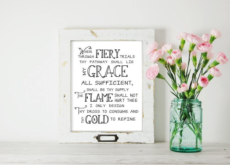 LDS Hymn Print Set: "how Firm A Foundation" (digital Bundle) - Etsy