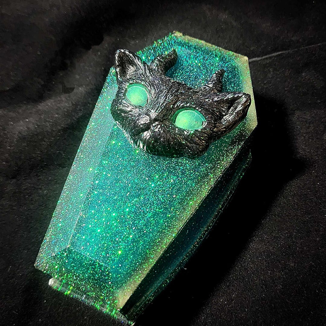 Demon Kitty Coffin Box - Etsy
