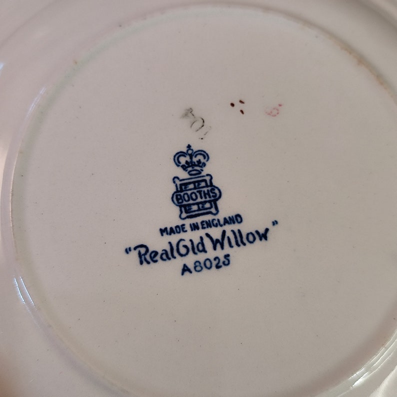 Vintage Booths Real Old Willow Covered Butter Dish - Etsy