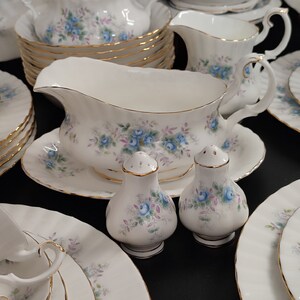 Vintage Royal Albert blue Blossom Dinner/tea/coffee Set 75 Pieces - Etsy