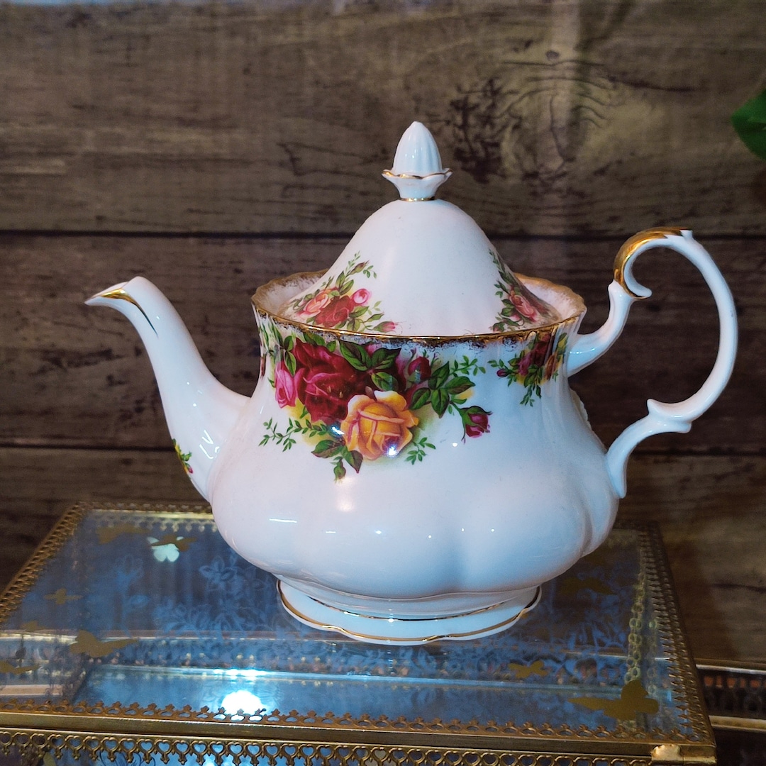 Vintage Royal Albert Old Country Rose Small Teapot 2 Cups - Etsy