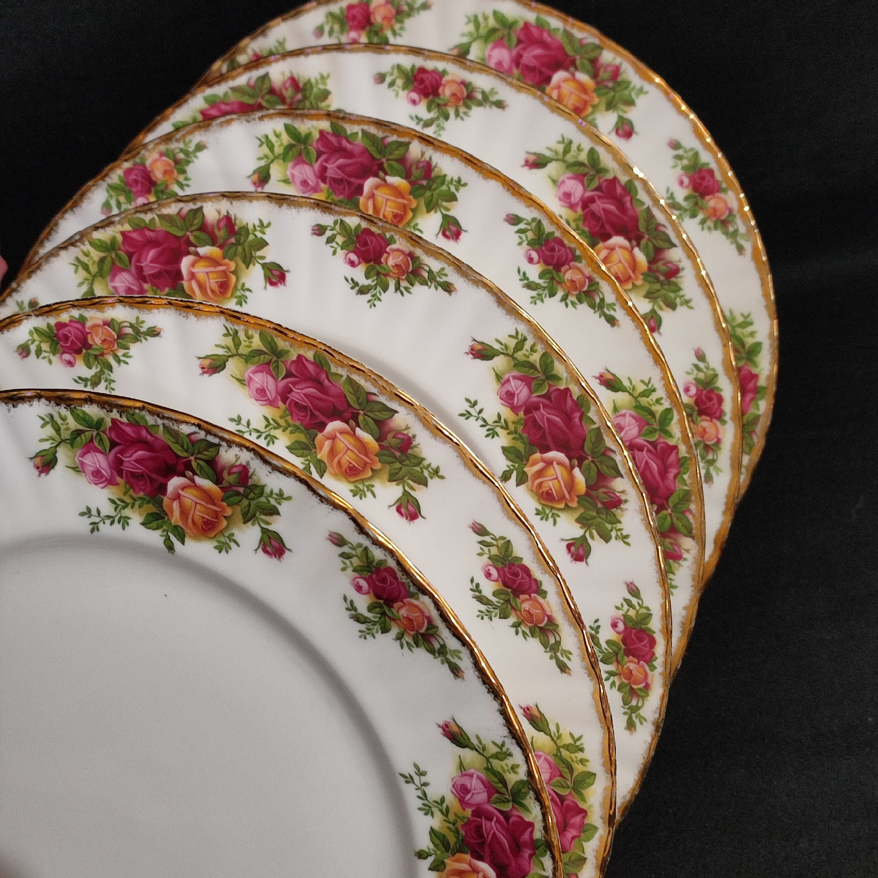 Set of 6x Dinner Plates of Royal Albert Old Country Roses Vintage - Etsy