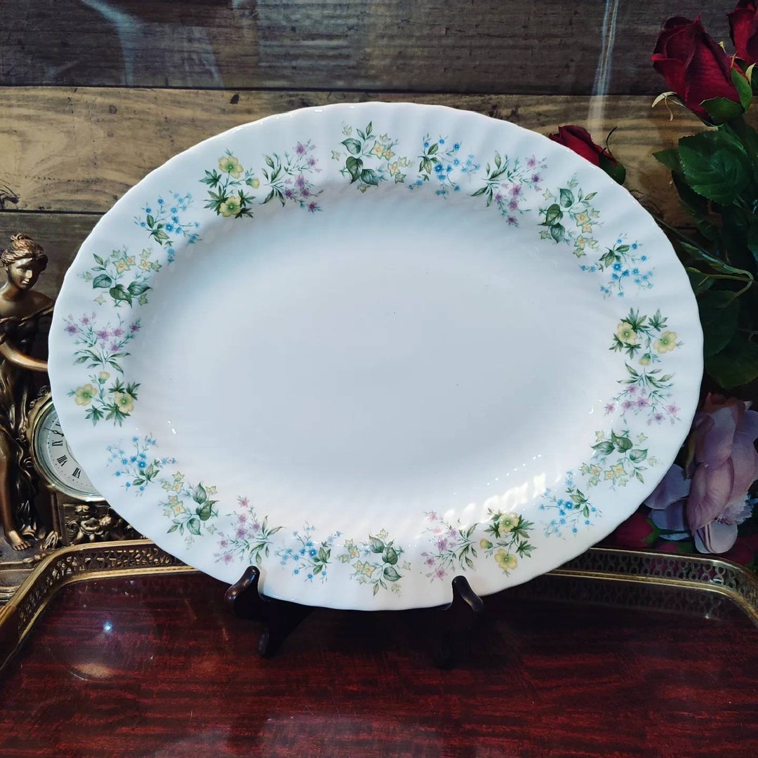 Vintage Minton Spring Valley meat Platter Fine Bone China - Etsy