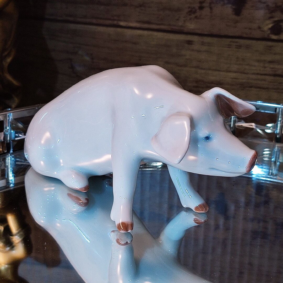 Vintage ROYAL COPENHAGEN Denmark pig 1400 Figurine - Etsy