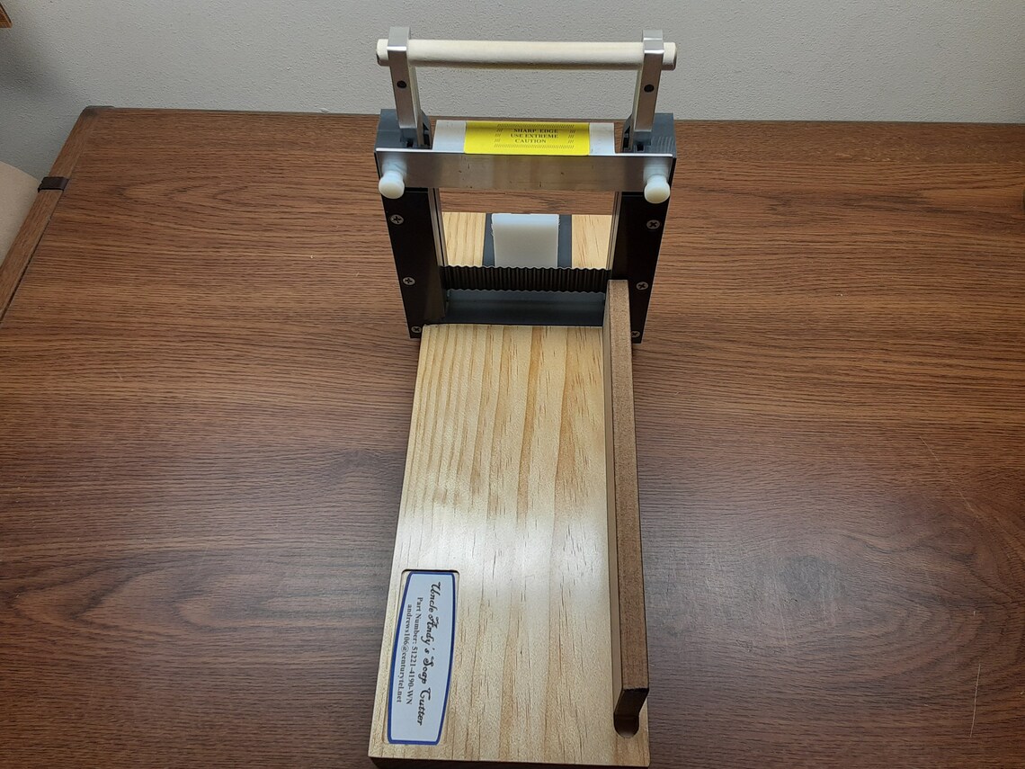 Uncle Andy's Soap Cutter - WIDE Wavy and Straight Blade Soap Loaf ...