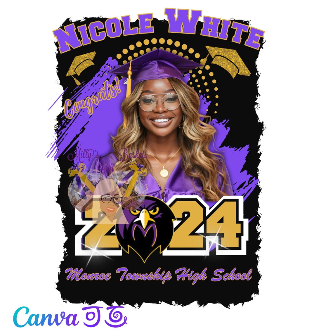 Graduation Senior Design Template Canva PRO Editable Template - Etsy
