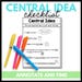 Central Idea and Supporting Evidence Checklist - Annotating Support - Etsy