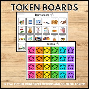 Printable Token Boards, Kids Reward Chart, Token Boards for Speech, ABA ...