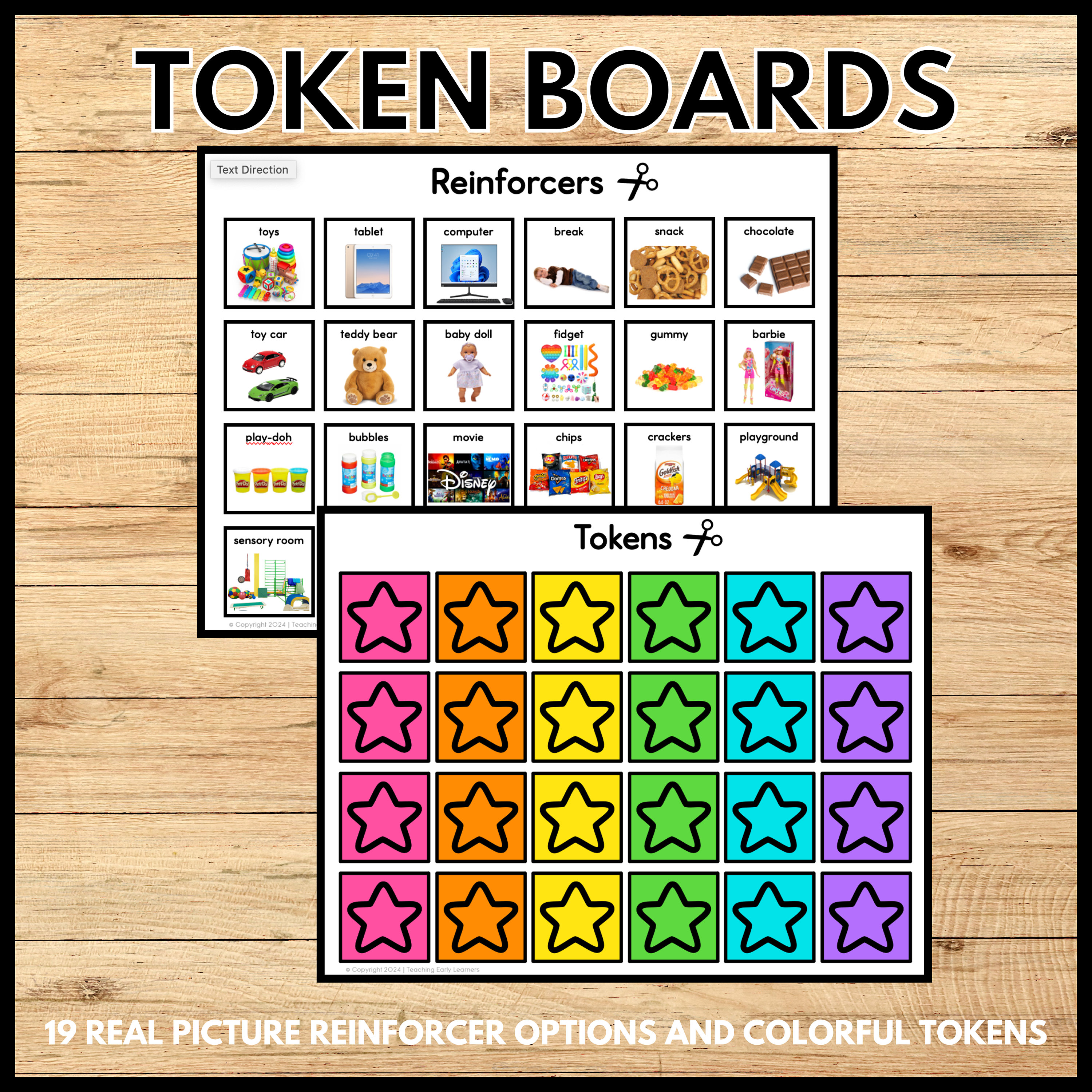 Printable Token Boards, Kids Reward Chart, Token Boards for Speech, ABA ...