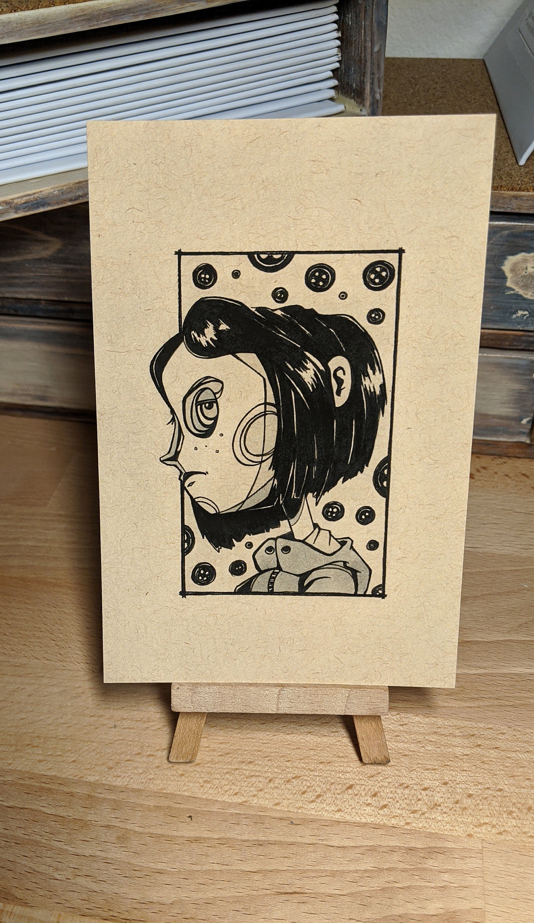 Tim Burton Coraline Drawing