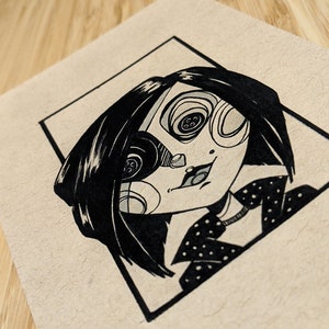 Fine Art Print - Other Mother - Coraline - Ink Drawing - the Beldam ...
