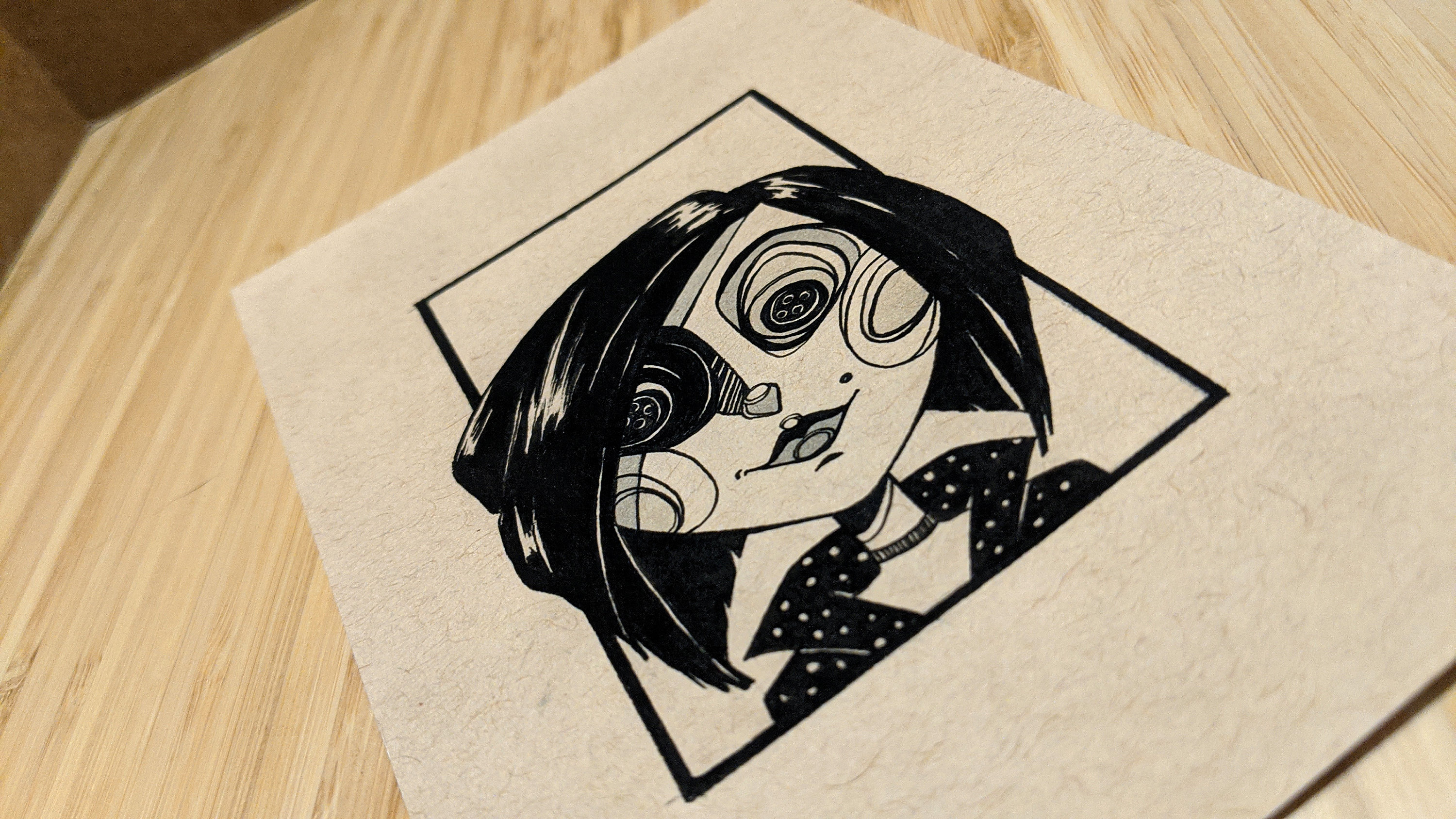 Fine Art Print - Other Mother - Coraline - Ink Drawing - the Beldam ...