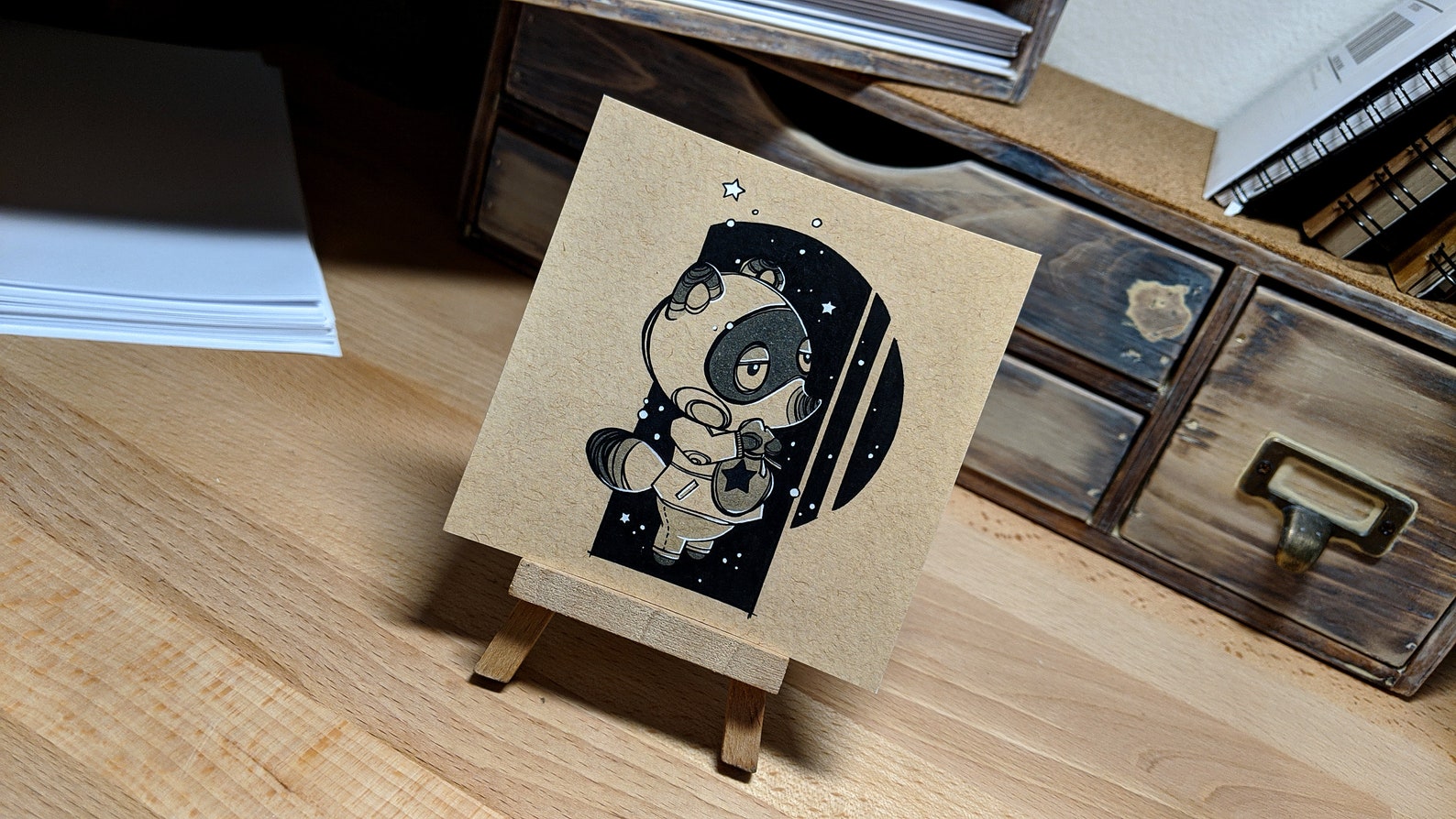 Fine Art Print - Tom Nook - Ink - Animal Crossing New Horizon - Fanart ...