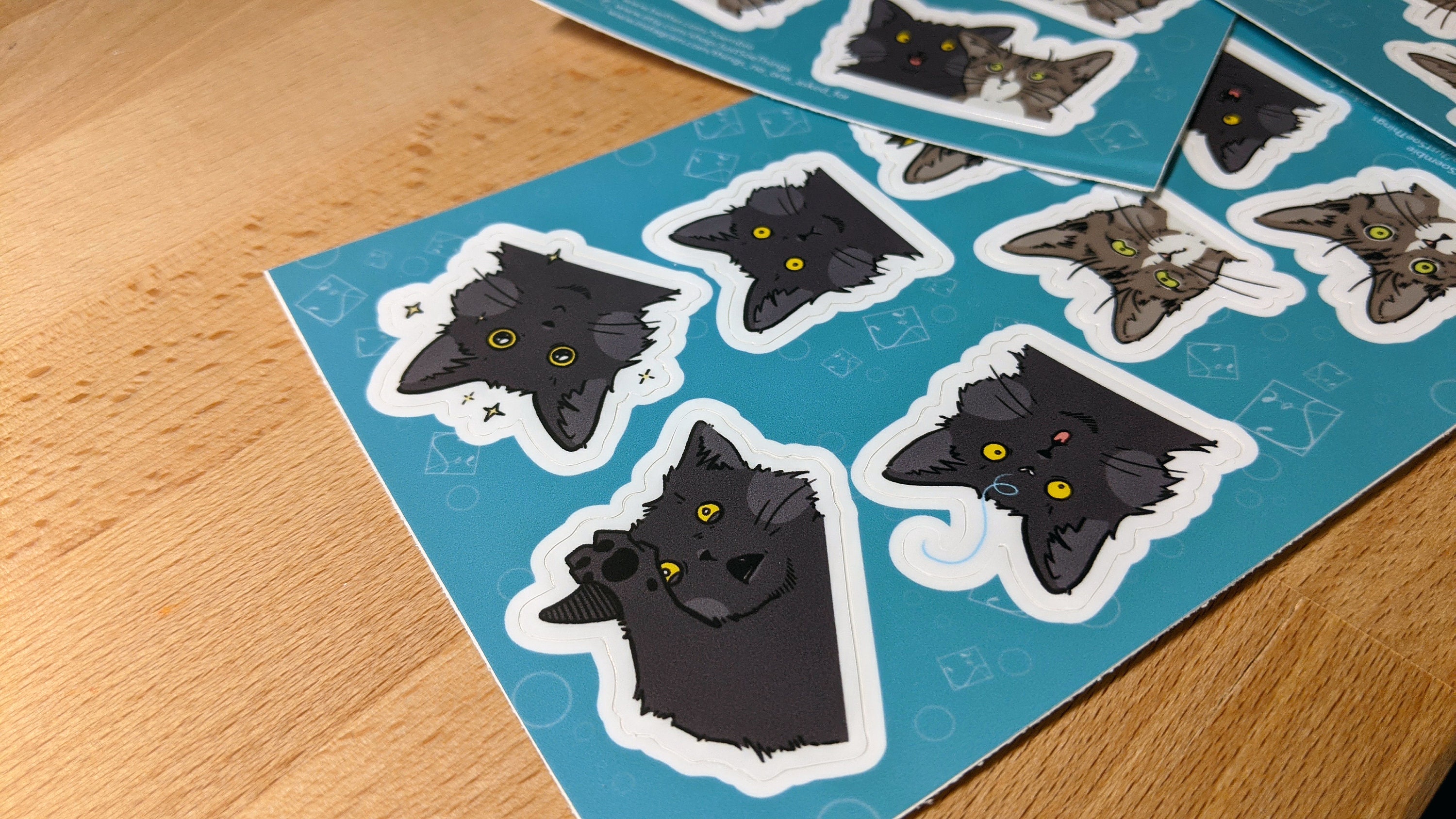 Stickers Cats Nori Miso Sticker Sheet | Etsy