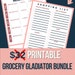Pink Custom Meal Plan PDF BUNDLE, Grocery List, Meal Planner, Meal Prep ...