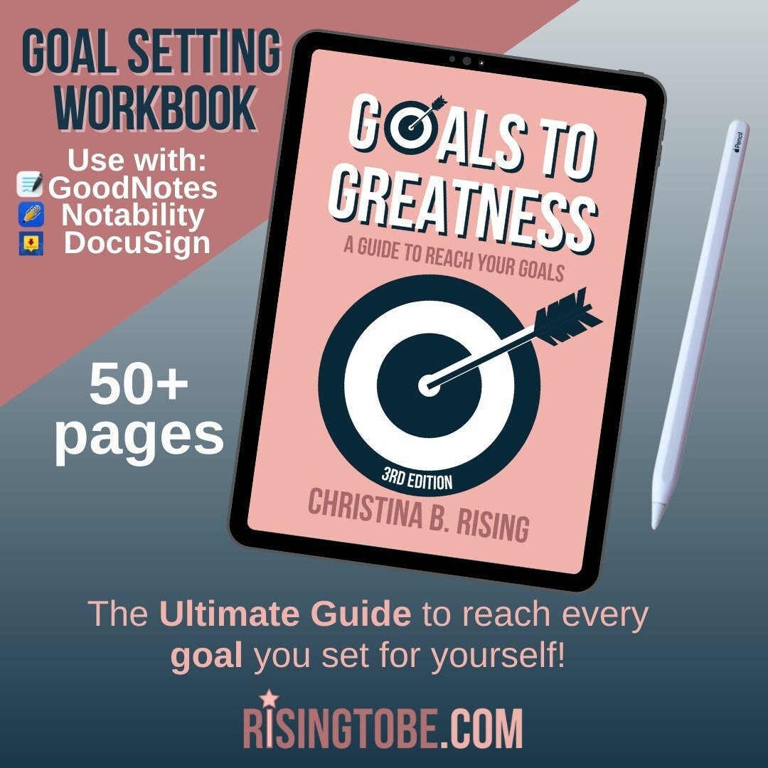 Personalized Pink Goal Planner Insert, Productivity Inserts ...