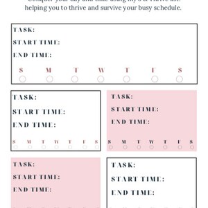 Personalized to Do List, Weekly 5 & Thrive Tracker, Goal Tracker ...