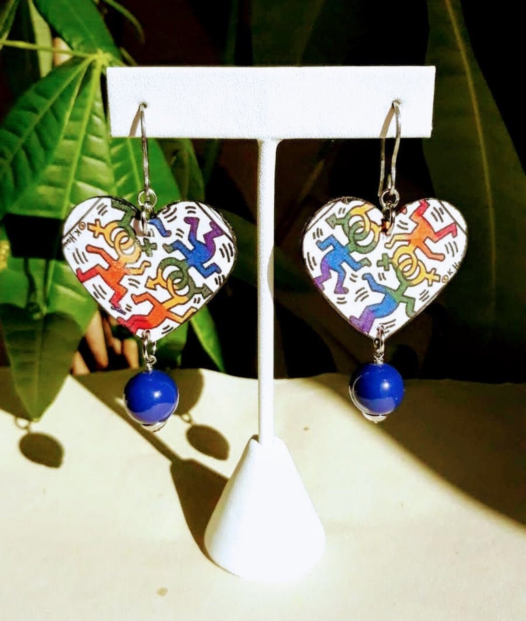 Keith Haring Jewelry Recycle Paper Jewelry Gift Paper Earrings ...