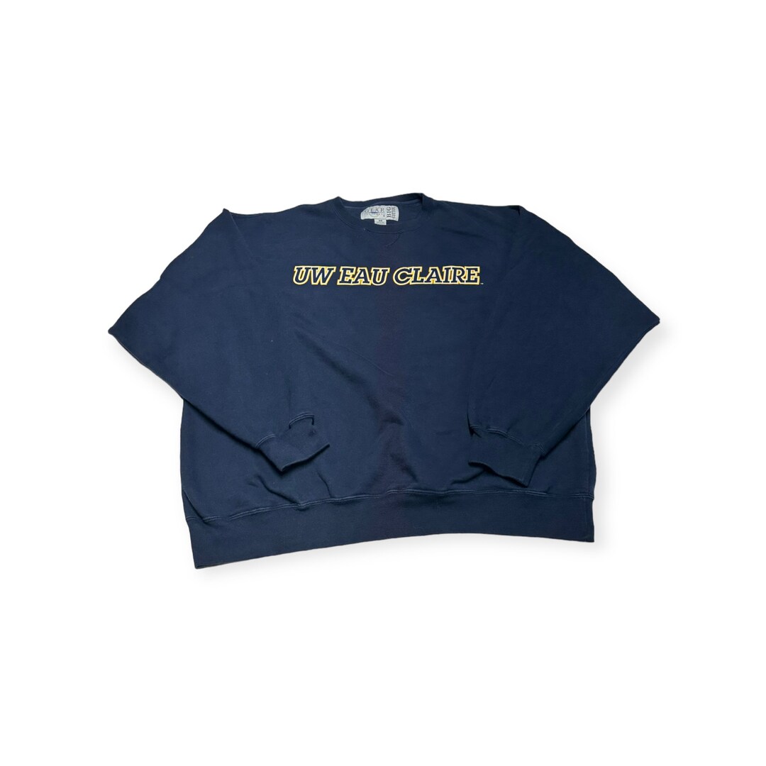 VTG 90s UWEC Eau Claire Bluegolds Blue Crewneck Sweatshirt - Etsy
