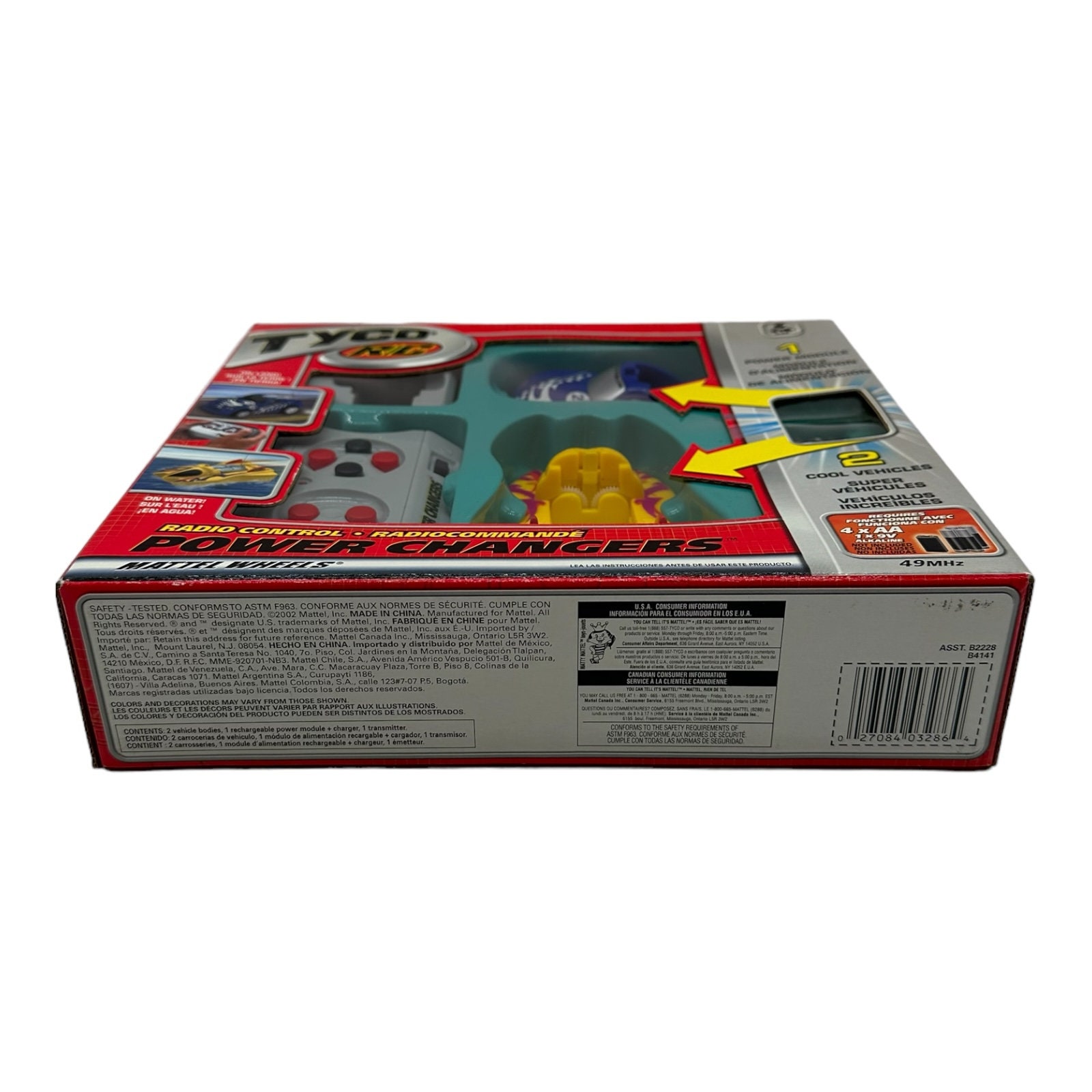VTG 2002 Tyco RC Radio Control Power Changers Mattel Wheels B4141 - New ...
