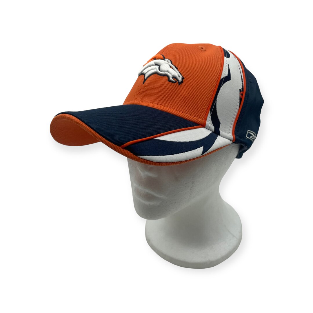 Reebok NFL Denver Broncos Football Logo Fitted Hat Cap Size S/M - Etsy