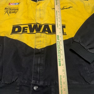Roush Racing Matt Kenseth Jacket Men's XXL Dewalt Tools Yellow Black ...