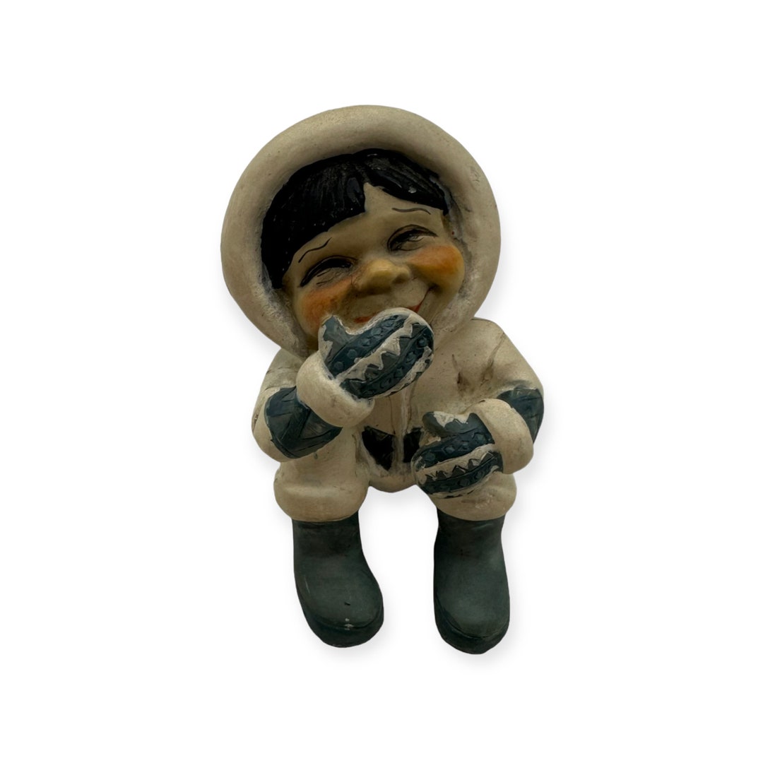 Vintage Candy Design Eskimo Figurine Laughing Kid Norway 2.25 Tall - Etsy