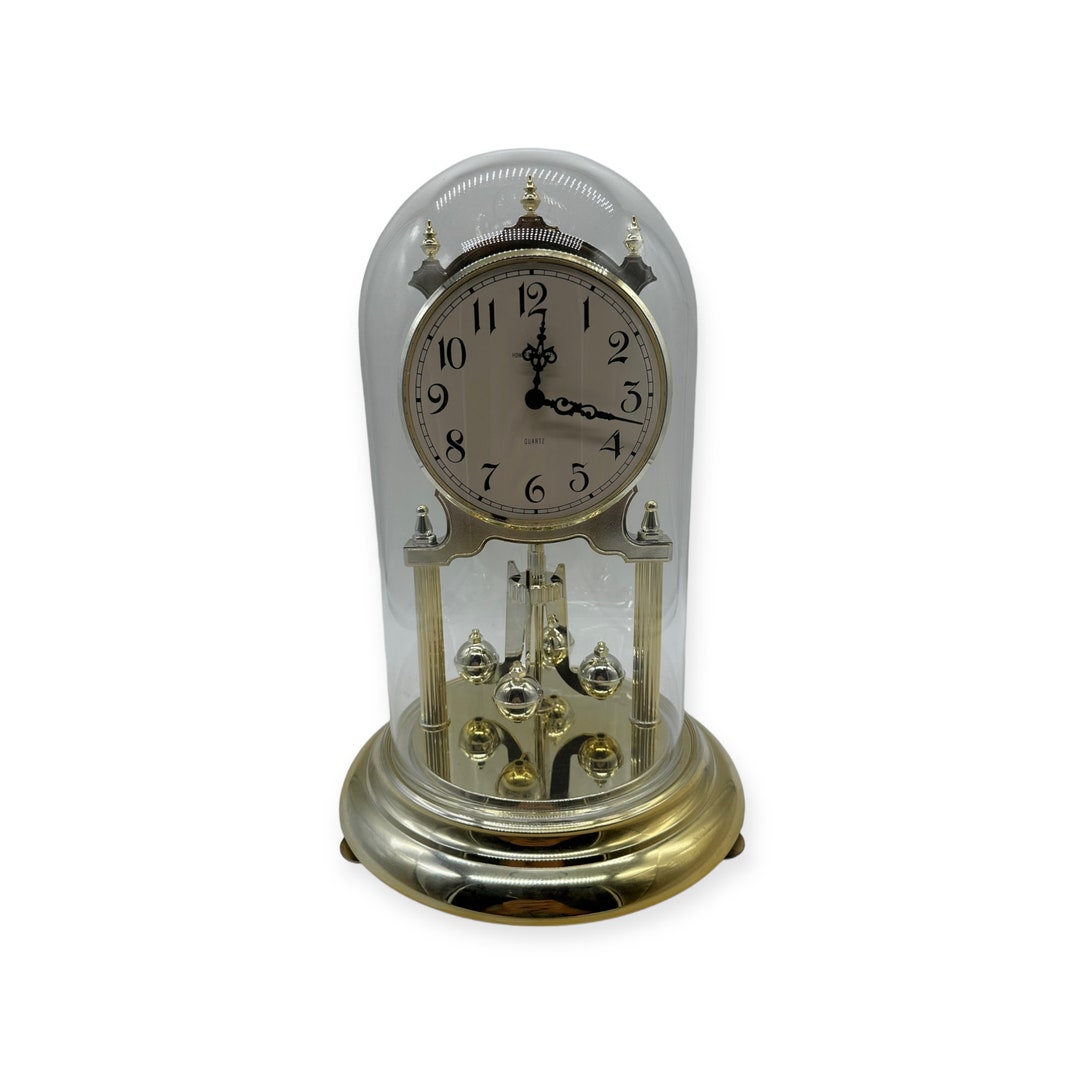 VTG Howard Miller Glass Dome Quartz Anniversary Clock 613-126 - Etsy