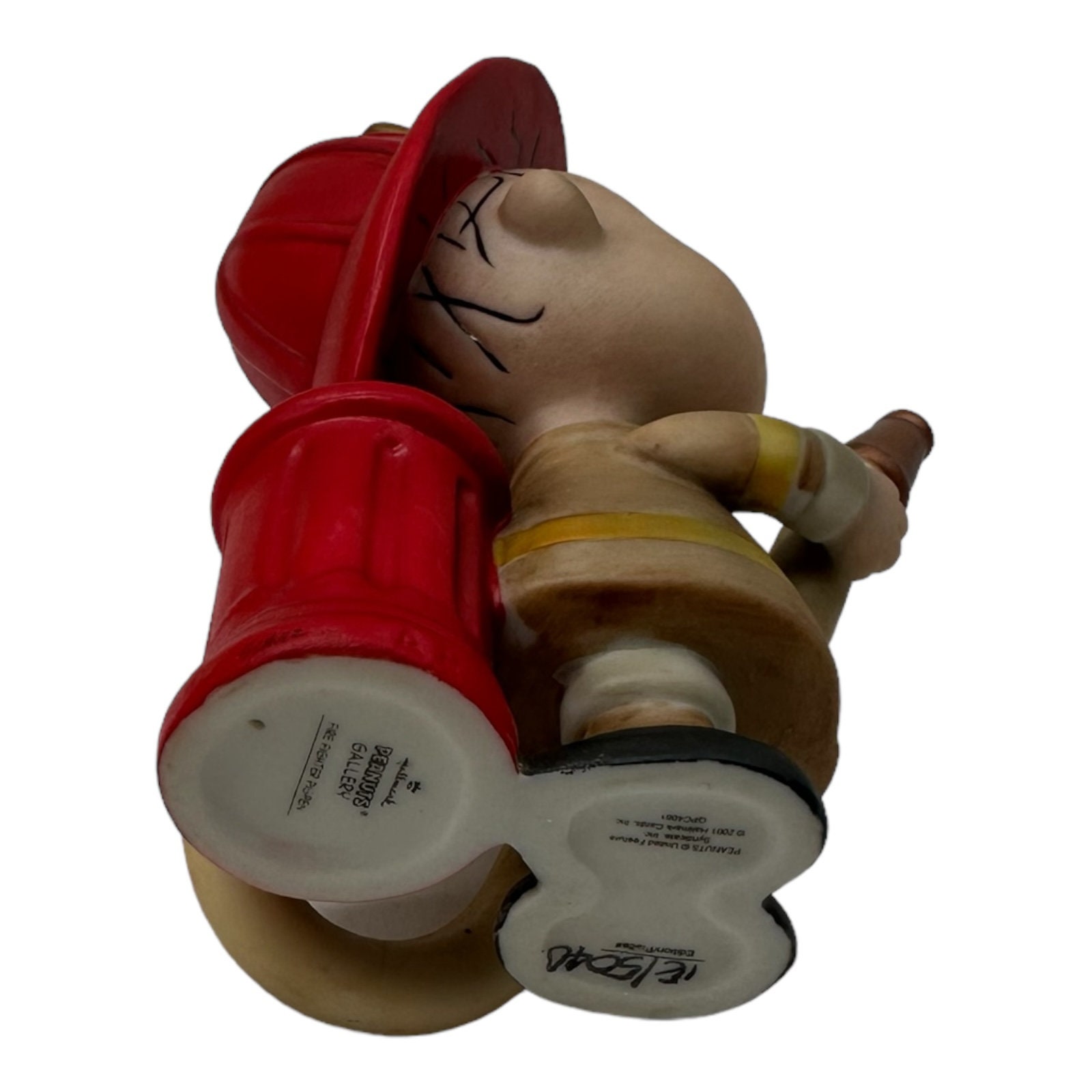 2001 Hallmark Peanuts Gallery Pigpen Fire Fighter Fireman Figurine W ...