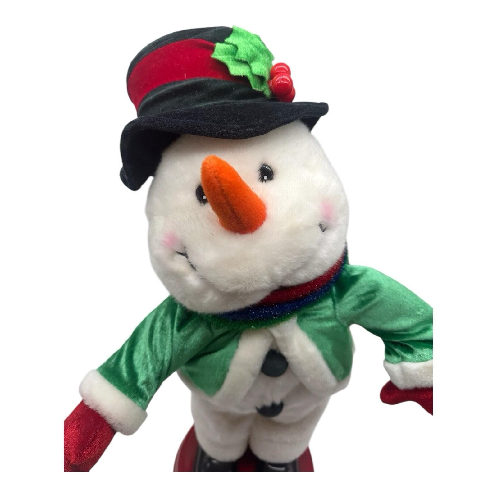 Gemmy Animated Snowman Christmas Shake Your Groove Thing Spinning Booty ...
