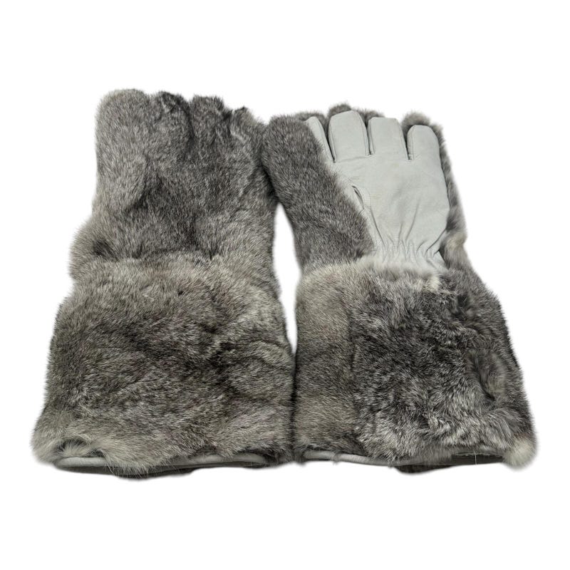 Leather Rabbit Fur Gloves - Etsy