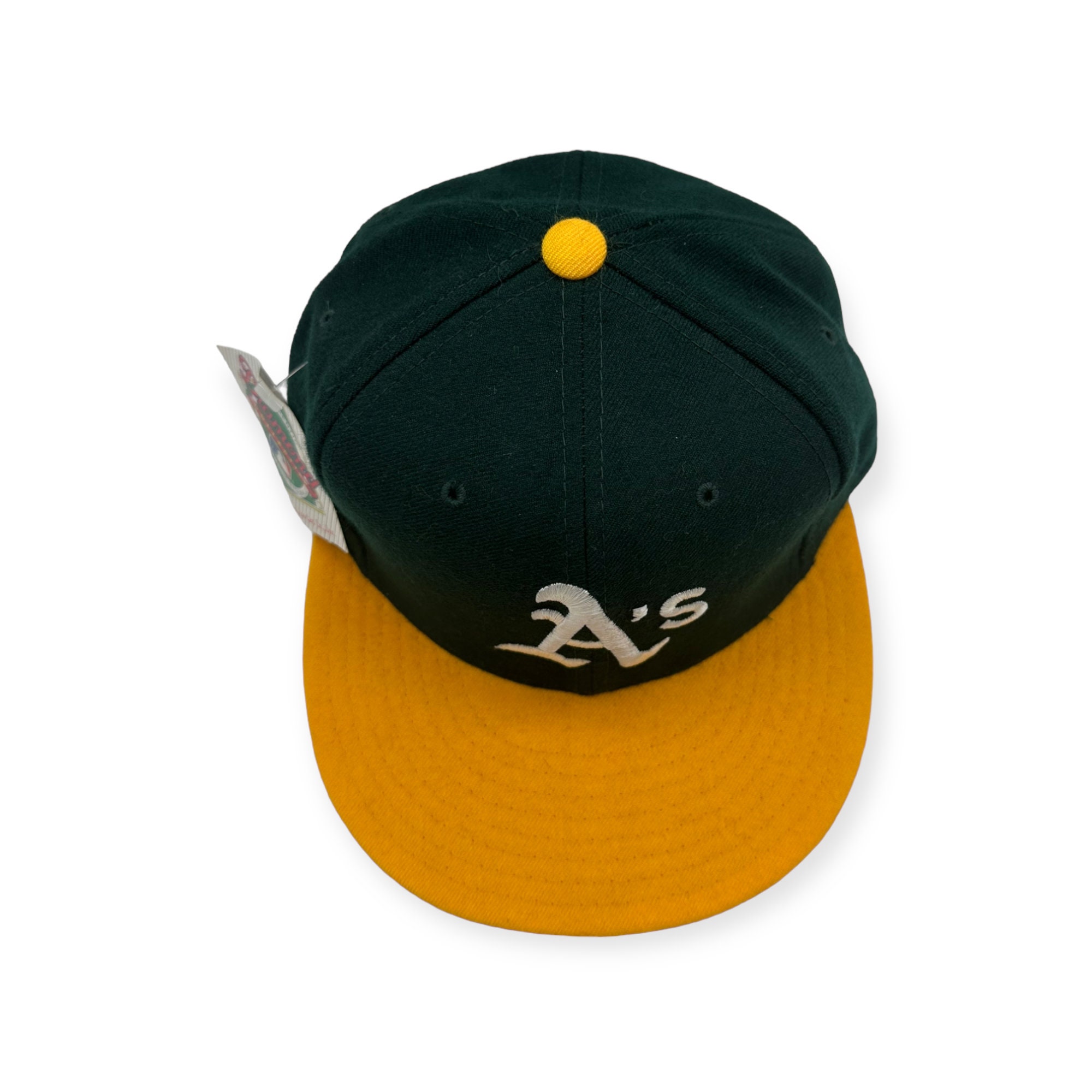 VTG 90s New Era Pro Model Oakland Athletics A's Fitted Hat Cap USA Made ...
