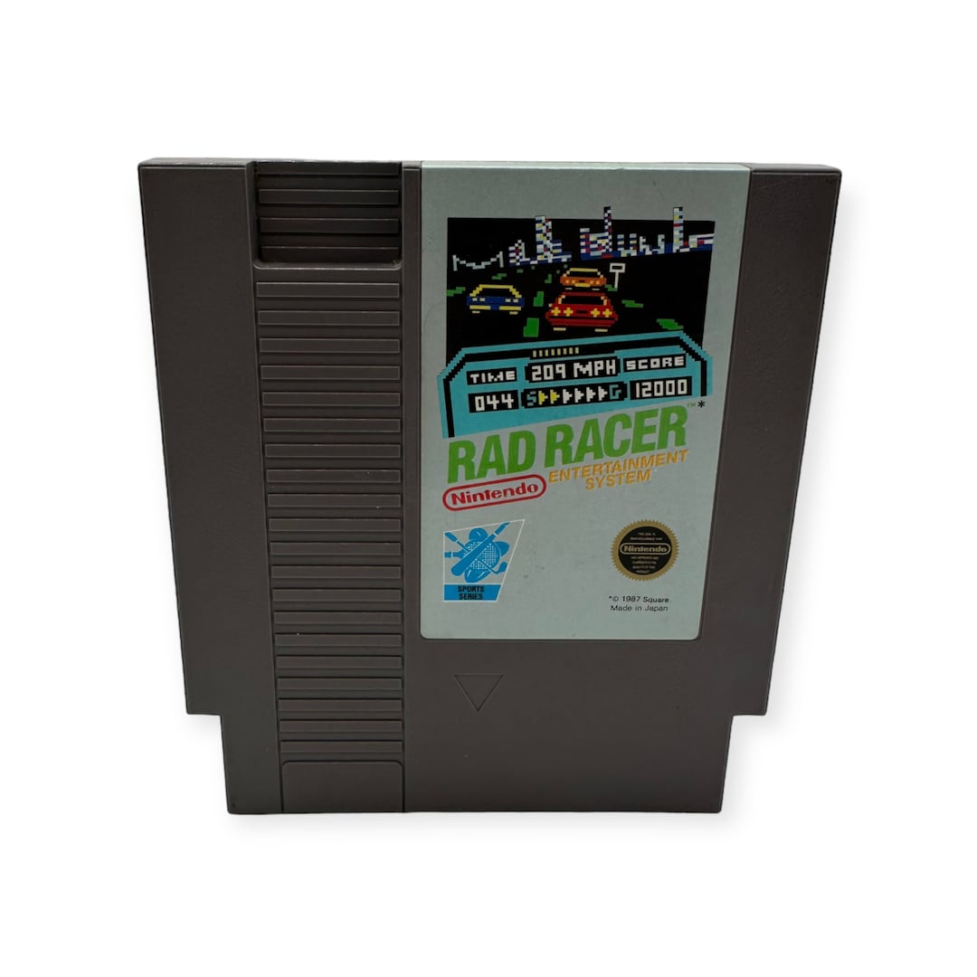 Rad Racer nintendo NES Authentic Game Cartridge Tested & Working - Etsy