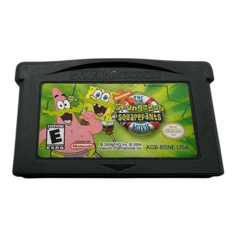 The Spongebob Squarepants Movie Nintendo Game Boy Advance GBA, 2004 ...
