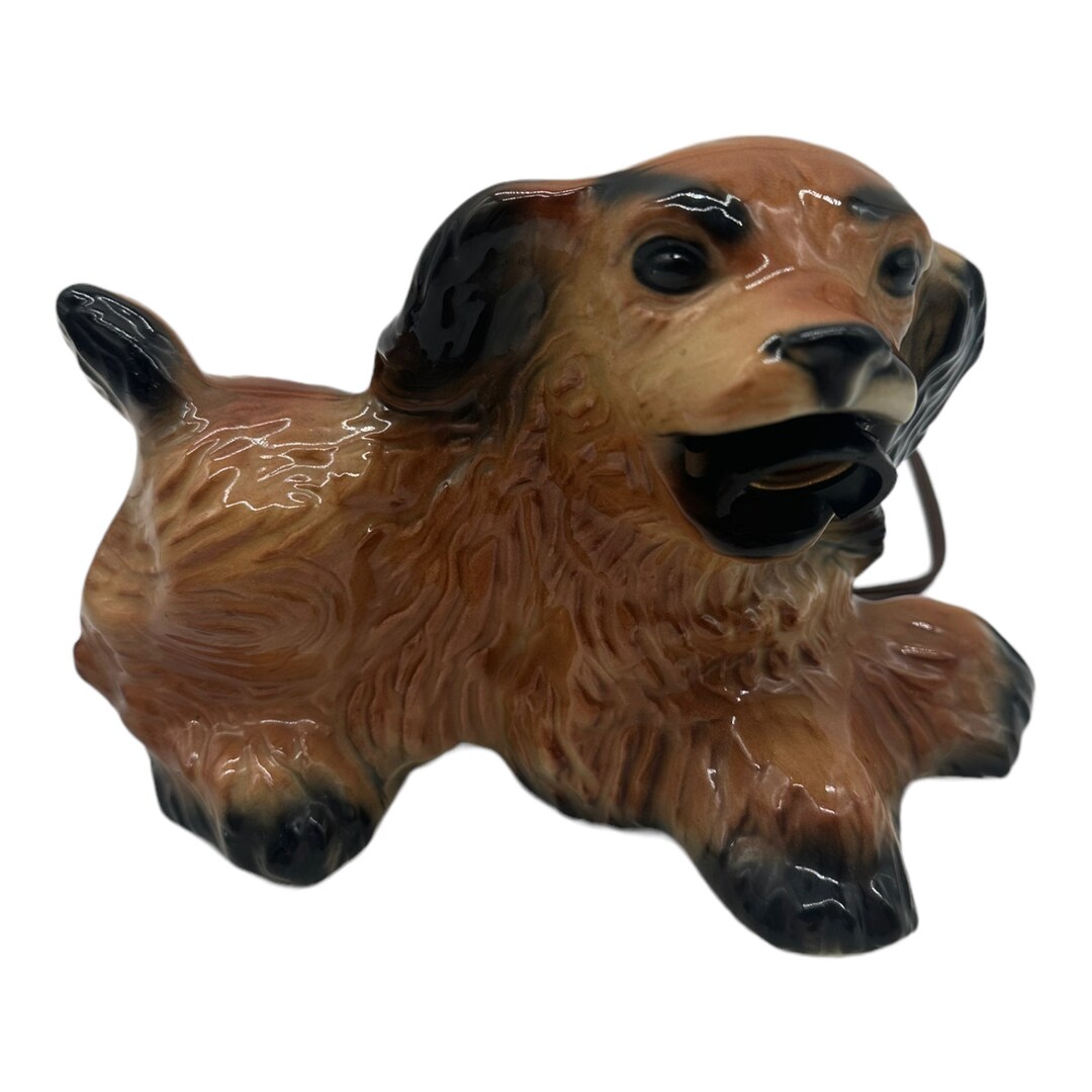 VTG 1940s Underwriters Laboratories Cocker Spaniel Dog Portable Lamp ...