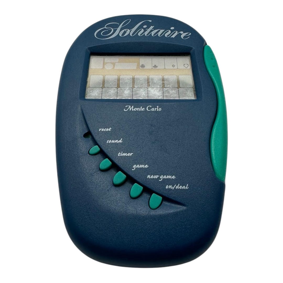 Vintage Radica Touch Screen Solitaire Monte Carlo Handheld Game 1998 ...