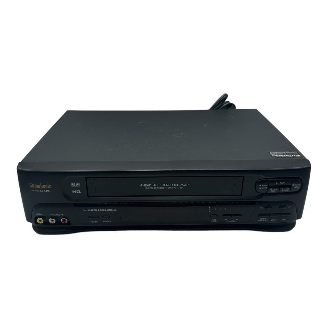Symphonic SV431E VCR VHS Player 4 Head Hifi Tested & Working No Remote ...