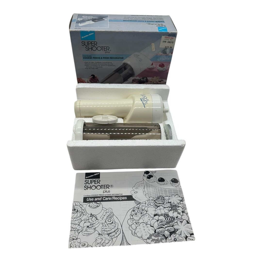 Vintage Proctor Silex Super Shooter Plus Model GO123 Cordless Cookie ...