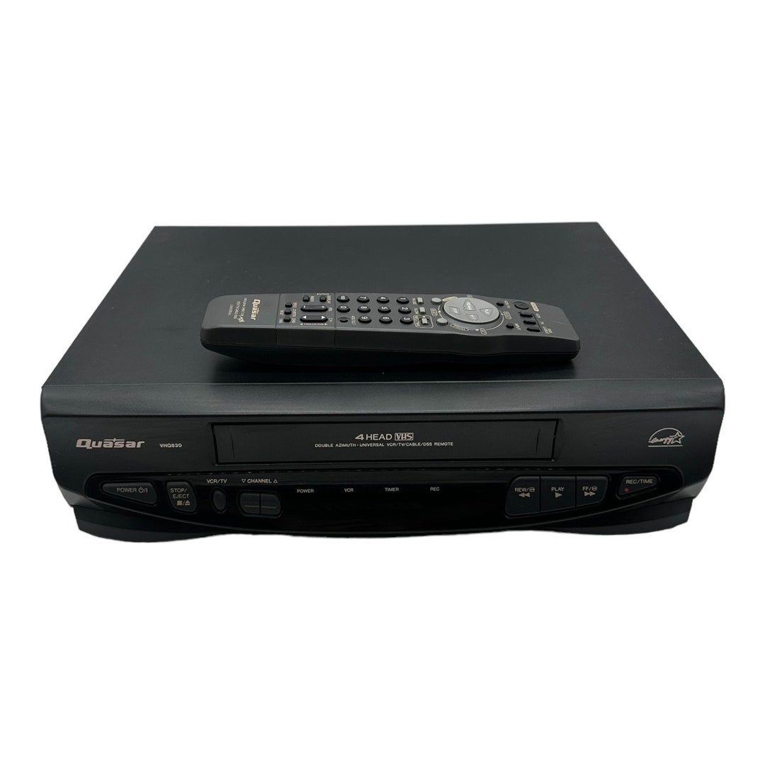 Quasar VHQ830 VCR 4-head VHS Player Recorder W/ Remote Tested & Working ...
