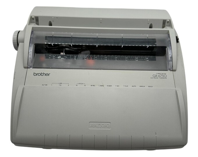 Brother GX-6750 Daisy Wheel Correctronic Electronic Typewriter Tested ...